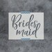 Bridesmaid Stencil - Reusable DIY Craft Stencils of the Word Bridesmaid ...