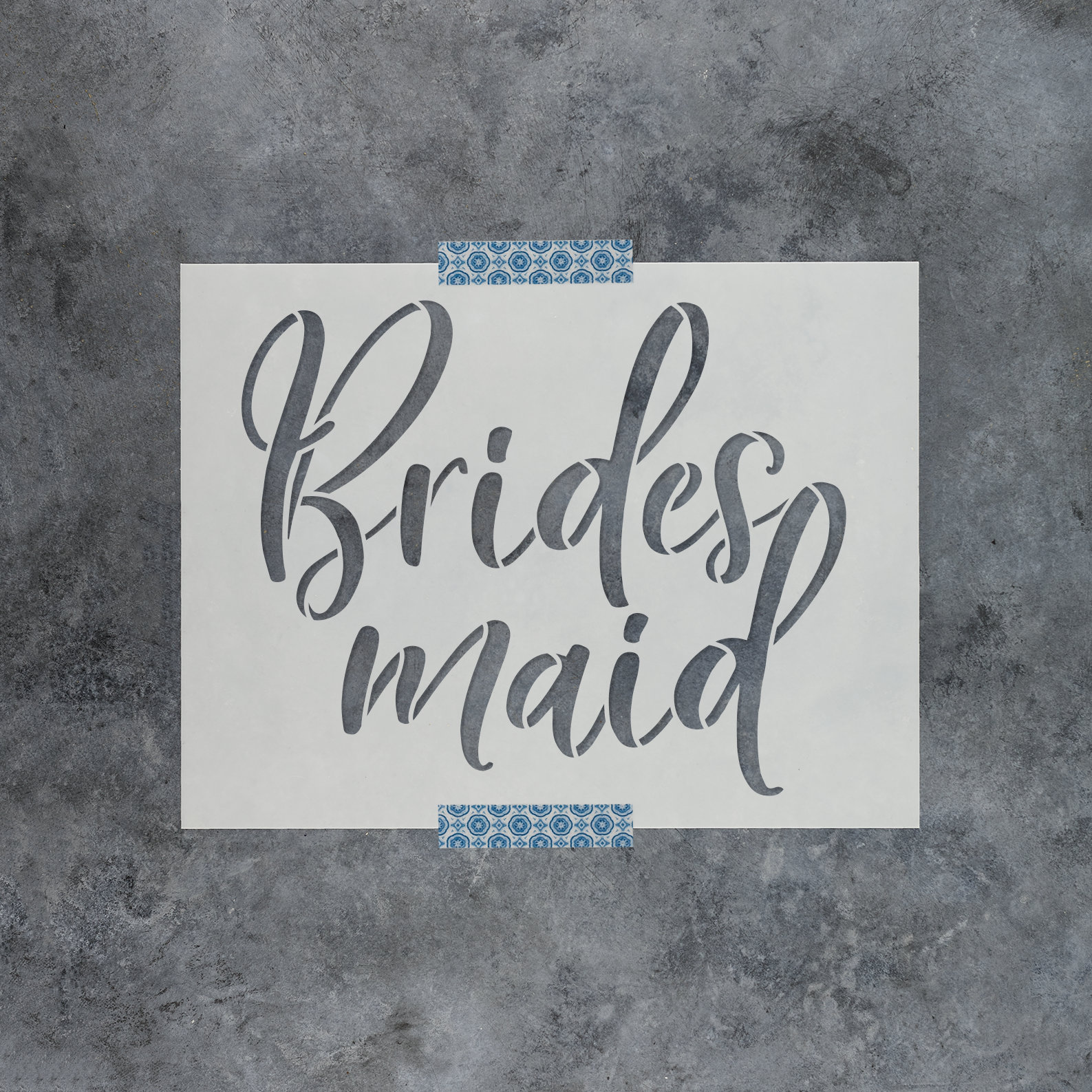Bridesmaid Stencil Reusable DIY Craft Stencils of the Word - Etsy