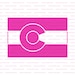 Colorado State Flag Stencil - Colorado Stencil, Colorado Flag, Flag ...