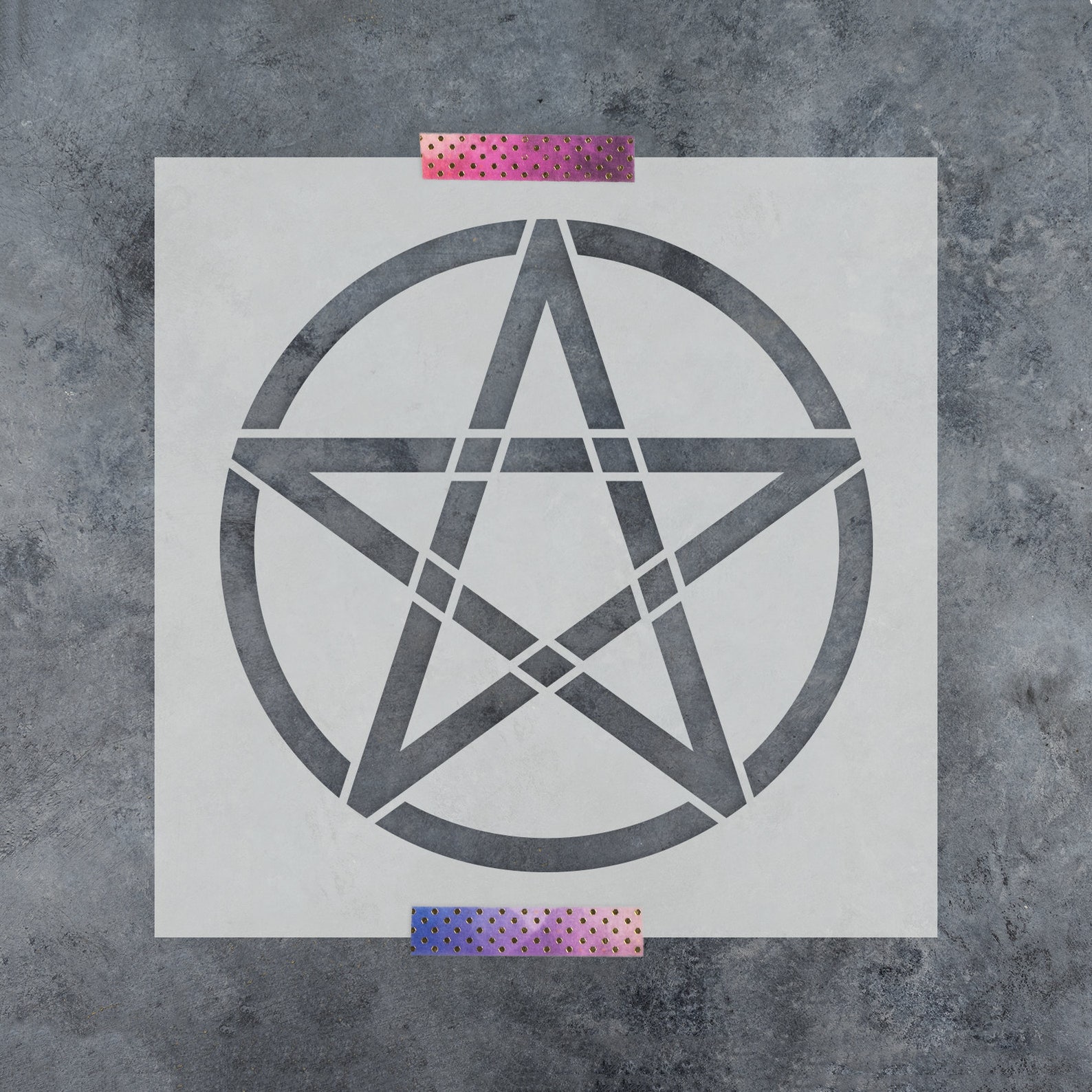 Pentagram Stencil DIY Pentagram Stencil Stencil Pentagram - Etsy