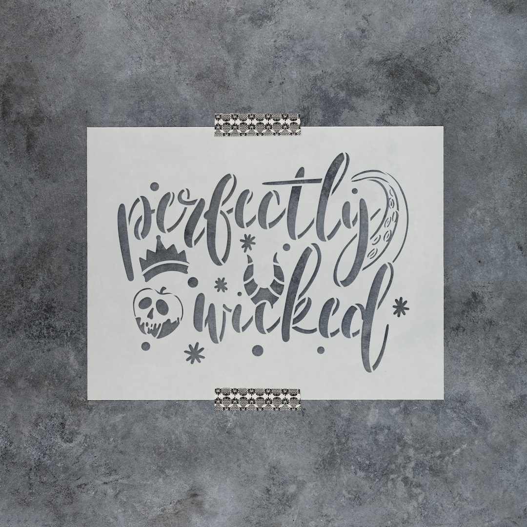 Perfectly Wicked Halloween Stencil - DIY Halloween Stencils, Witches ...
