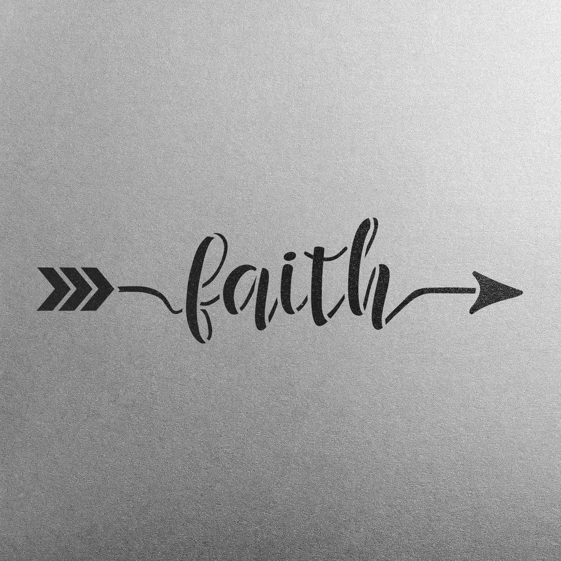 Faith Arrow Stencil Faith Stencil Faith Stencils Word - Etsy