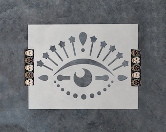 The All Seeing Eye Stencil-reusable Eye Stencil-art Stencil craft Stencil-reusable Large Stencil ...