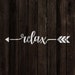 Relax Arrow Stencil - Relax Stencil, Arrow Stencil, Arrow Stencils for ...