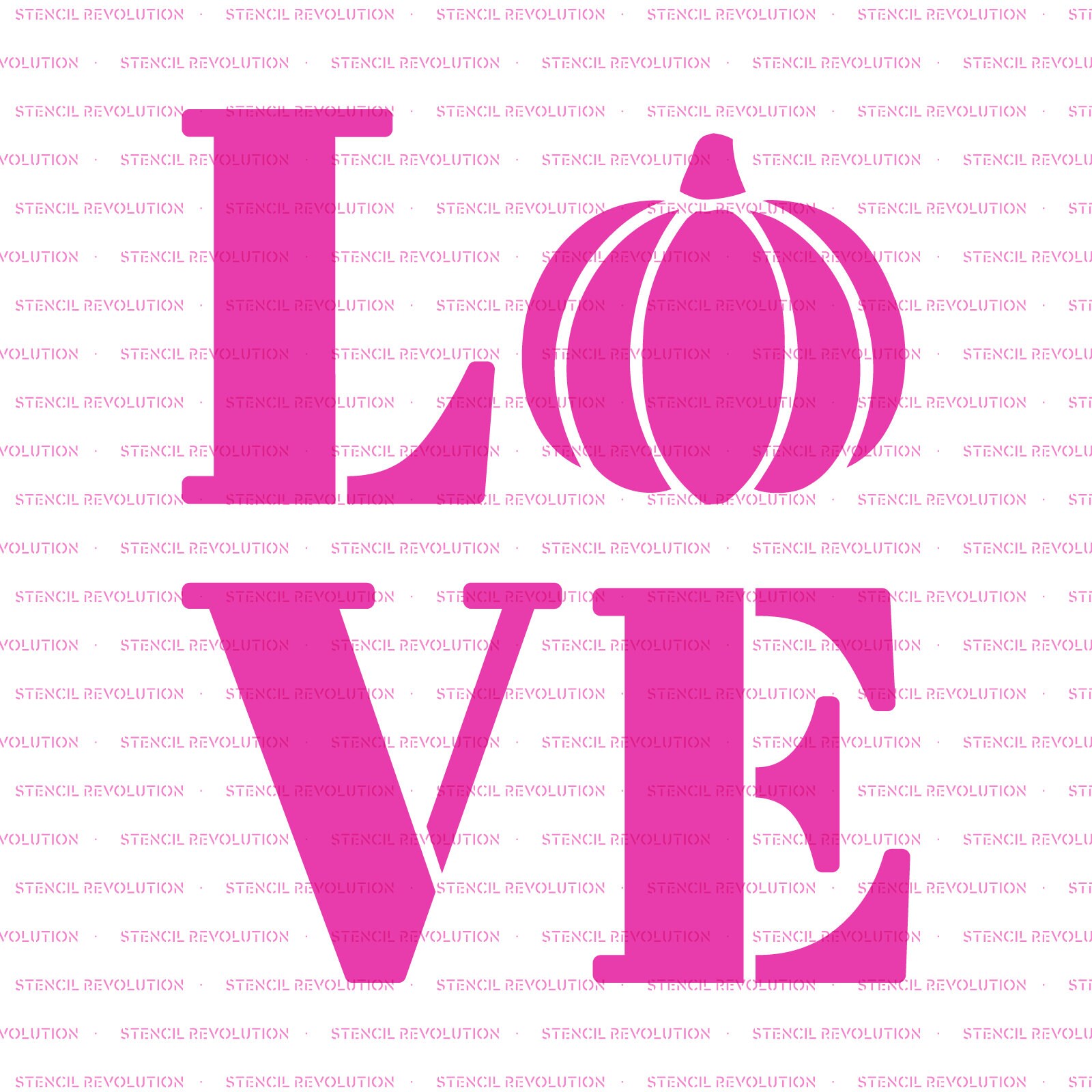 Pumpkin Love Stencil Reusable DIY Craft Fall Stencils of - Etsy