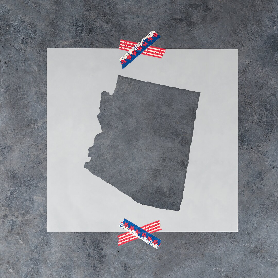 Arizona State Stencil - Arizona Stencil, Arizona, Design Stencil ...