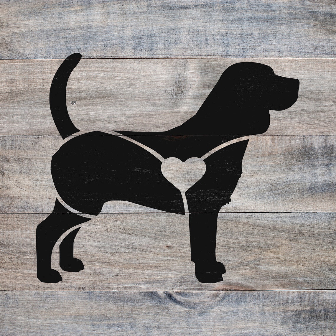 Beagle Stencil Reusable Template for Dog, Pet, Animal, Breed, and ...