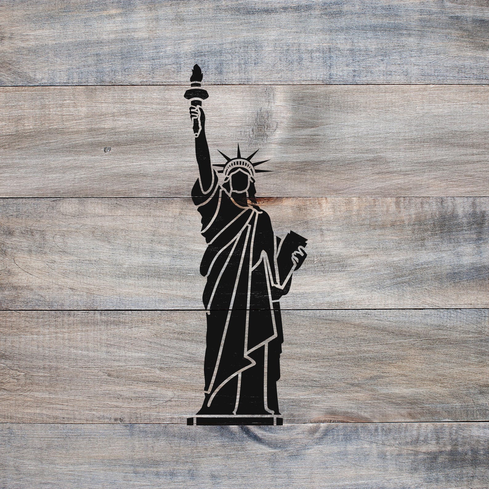 Statue of Liberty Stencil - Reusable Statue of Liberty Stencils ...