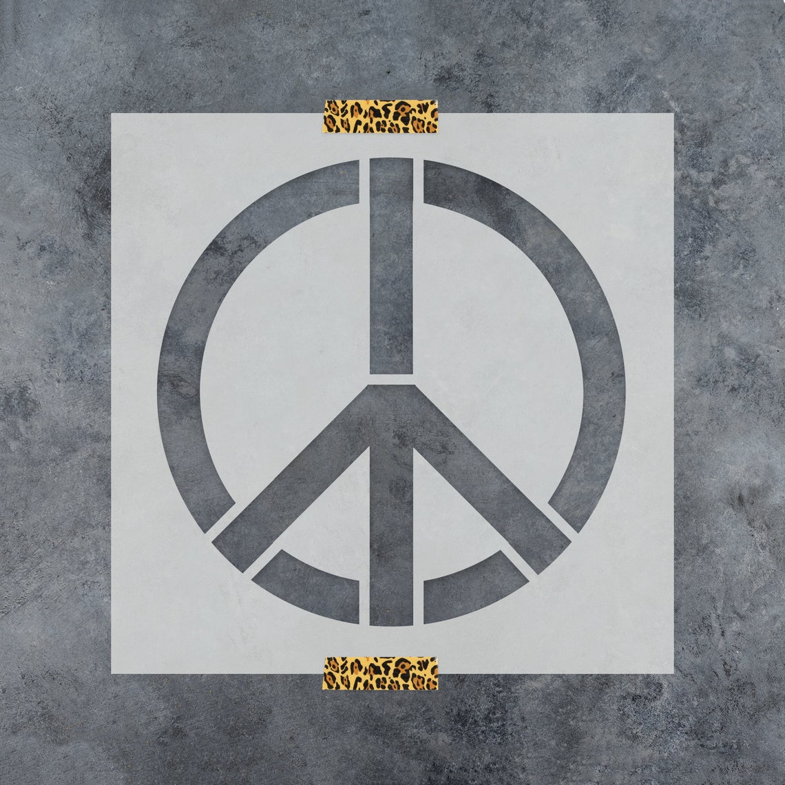 Peace Sign Stencil Template for Painting, Craft Projects, DIY Decor ...