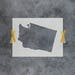 Washington State Stencil Template Laser Cut Mylar Pattern for Fabric ...