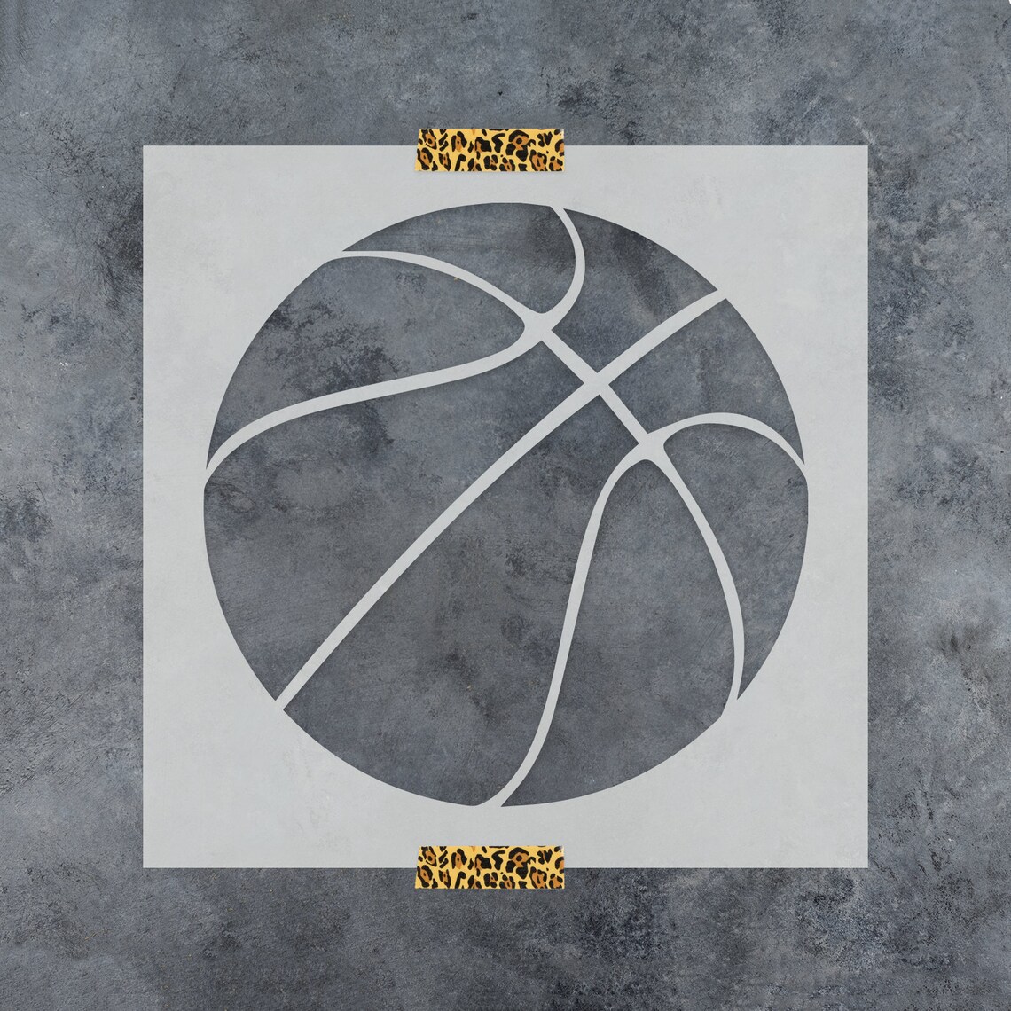 Basketball Stencil Reusable Basketball Stencils Large - Etsy