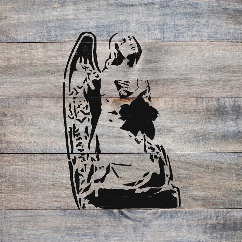 Angel Stencil Reusable DIY Craft Stencils of an Angel - Etsy