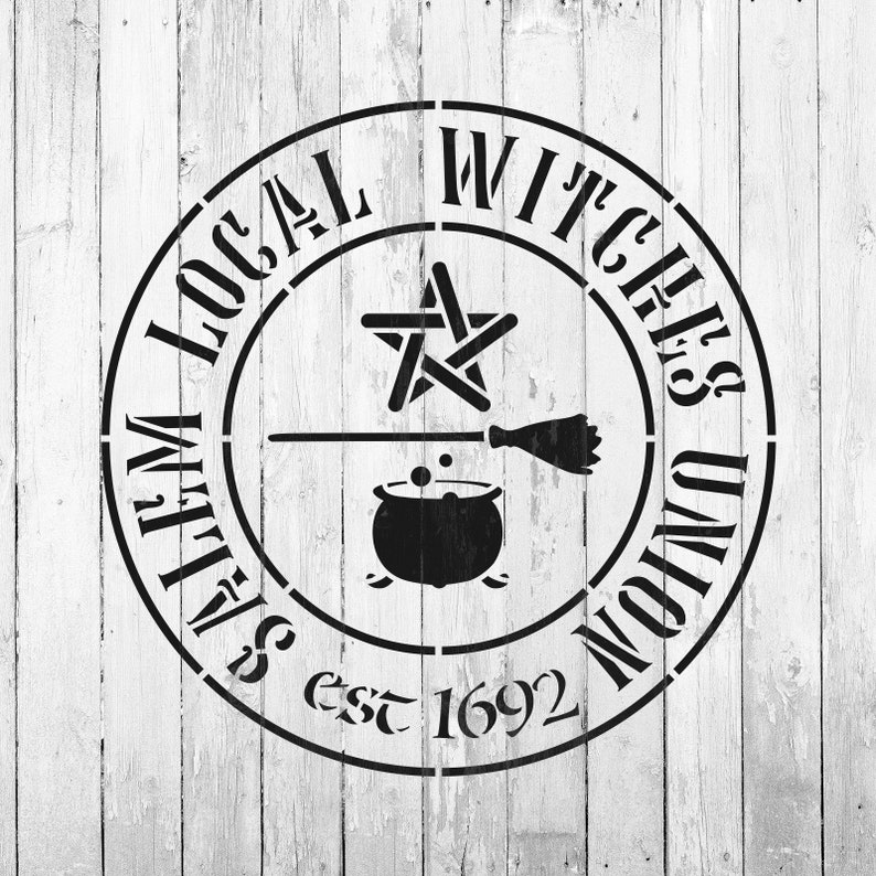 Salem Local Witches Union Stencil Durable & Reusable Mylar - Etsy