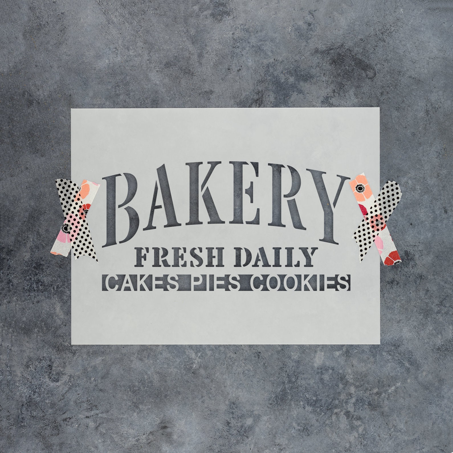 Bakery Stencil Bakery Sign for Kitchens Bakery Stencil - Etsy