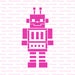 Robot Stencil for Painting, Reusable Large Robot Stencils for Walls ...