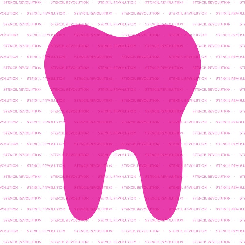 Plain Tooth Stencil Reusable Stencils for Painting Create - Etsy