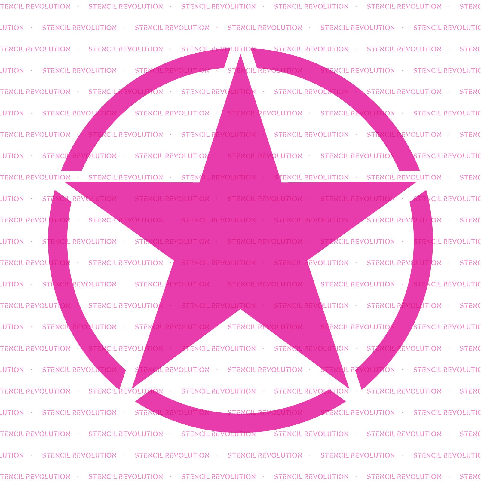 Military Star Stencil for Army Crafts, Soldier Designs, DIY Projects ...