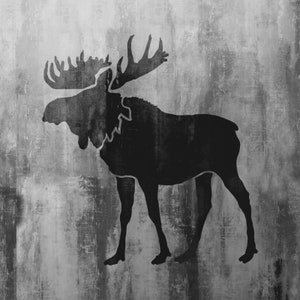 Moose Stencil - Reusable Moose Stencil, DIY Moose Stencils, Moose ...