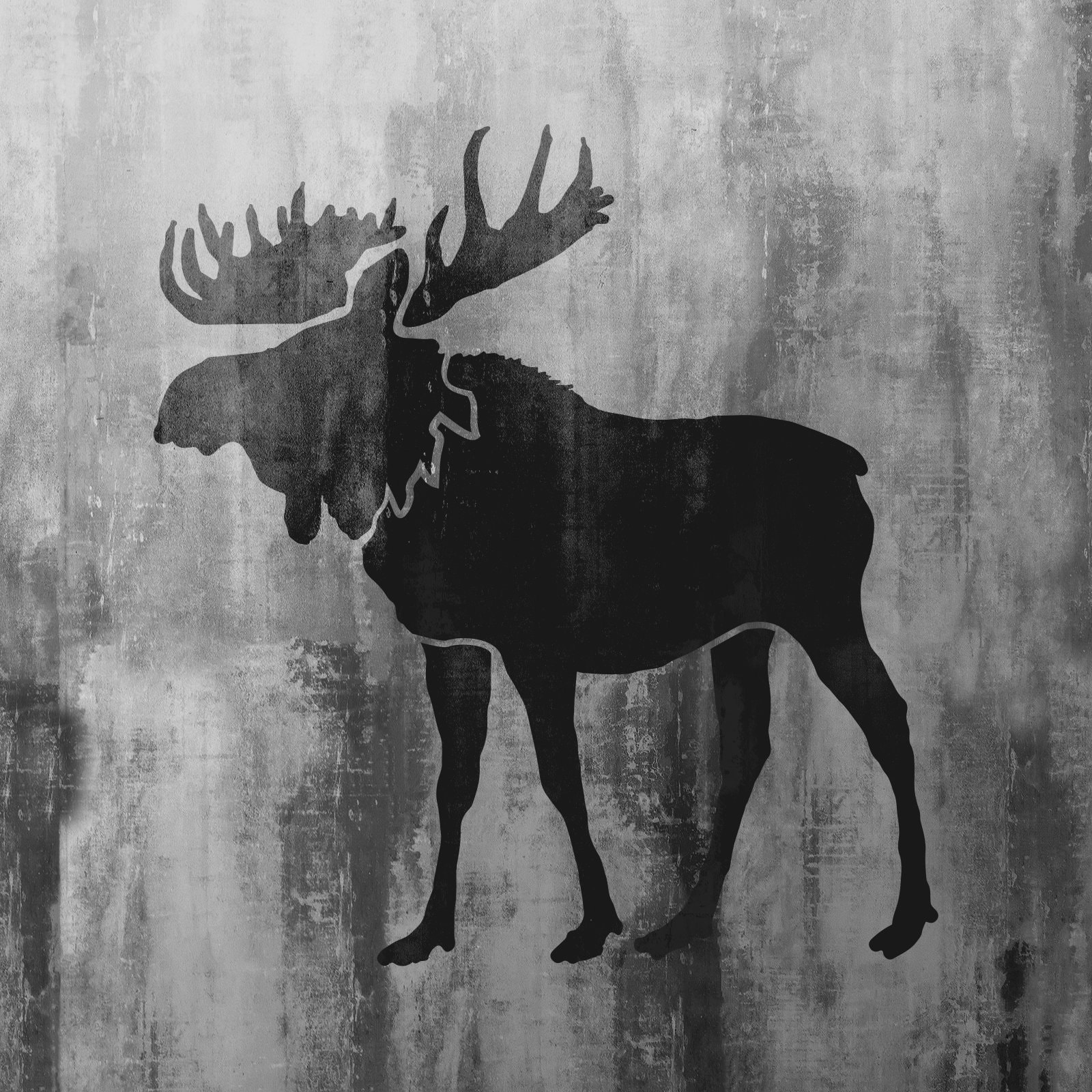 Moose Stencil Reusable Moose Stencil DIY Moose Stencils - Etsy