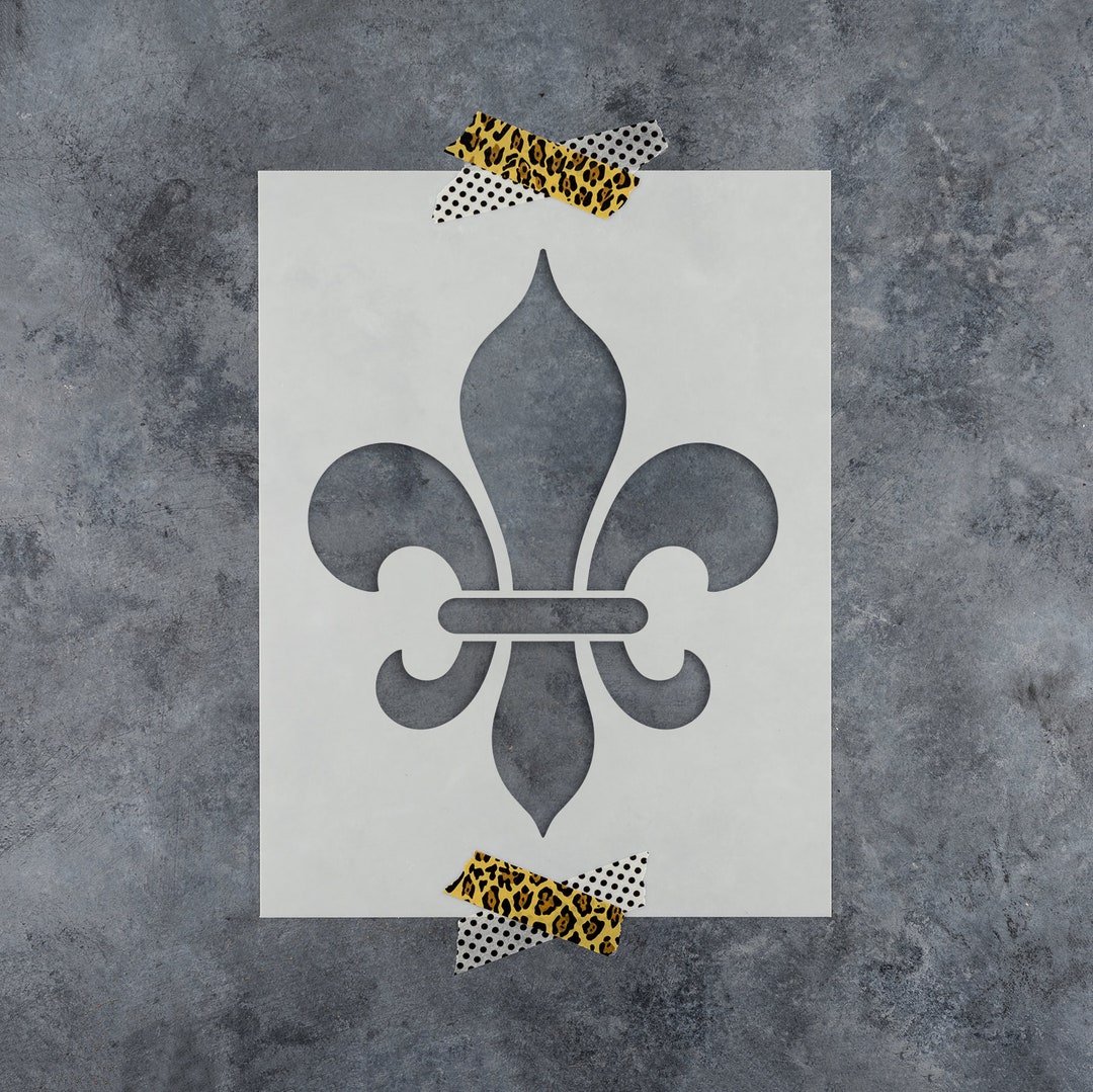 Fleur De Lis Stencil - Durable Fleur De Lis Stencils, French Stencil ...