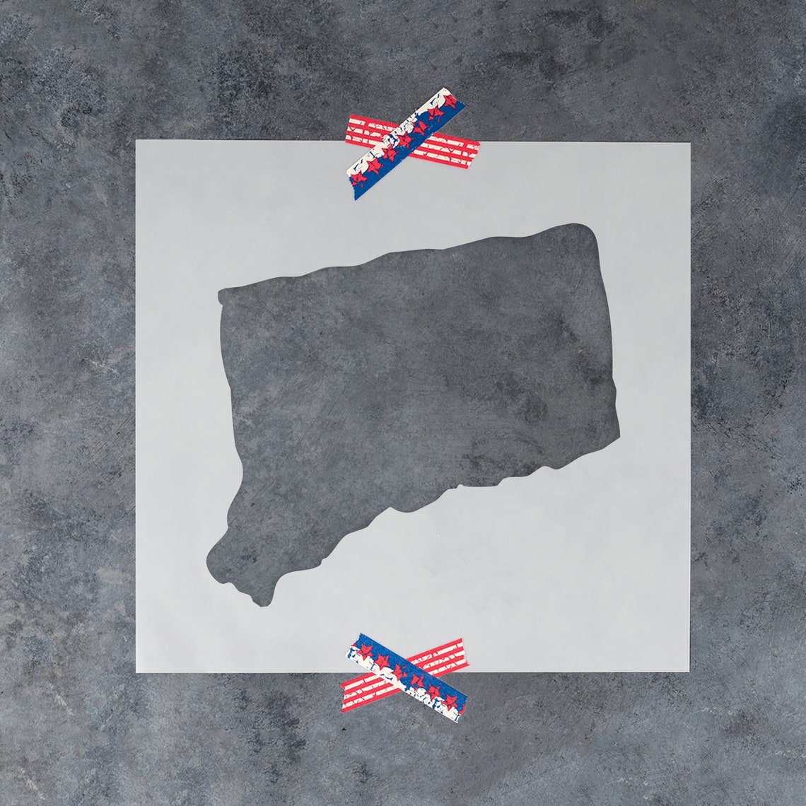 Connecticut State Stencil Hand Drawn Reusable Mylar Stencil | Etsy
