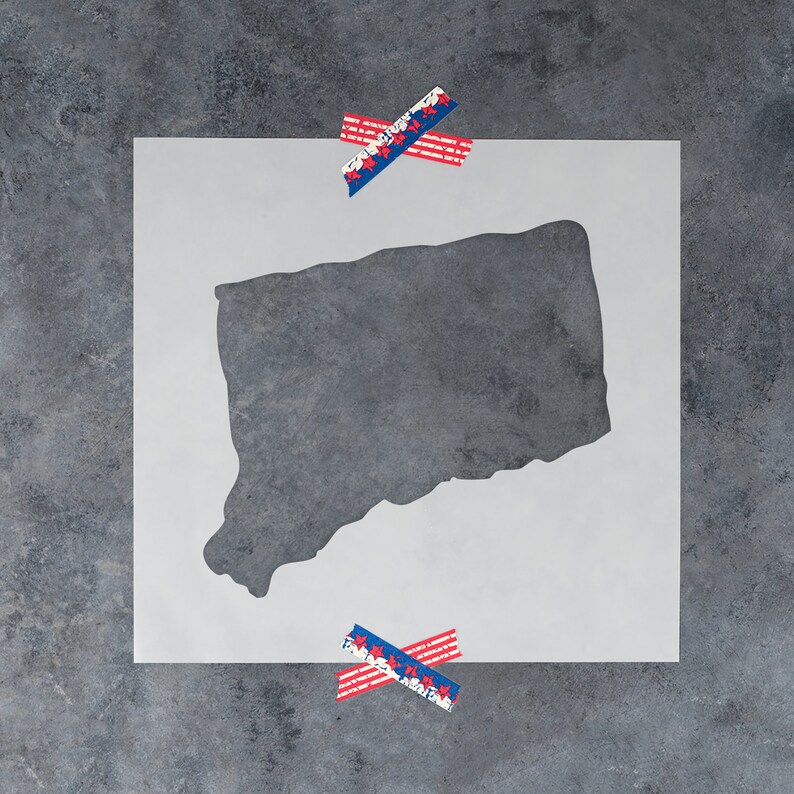 Connecticut State Stencil Template – Reusable Mylar Map Design for ...