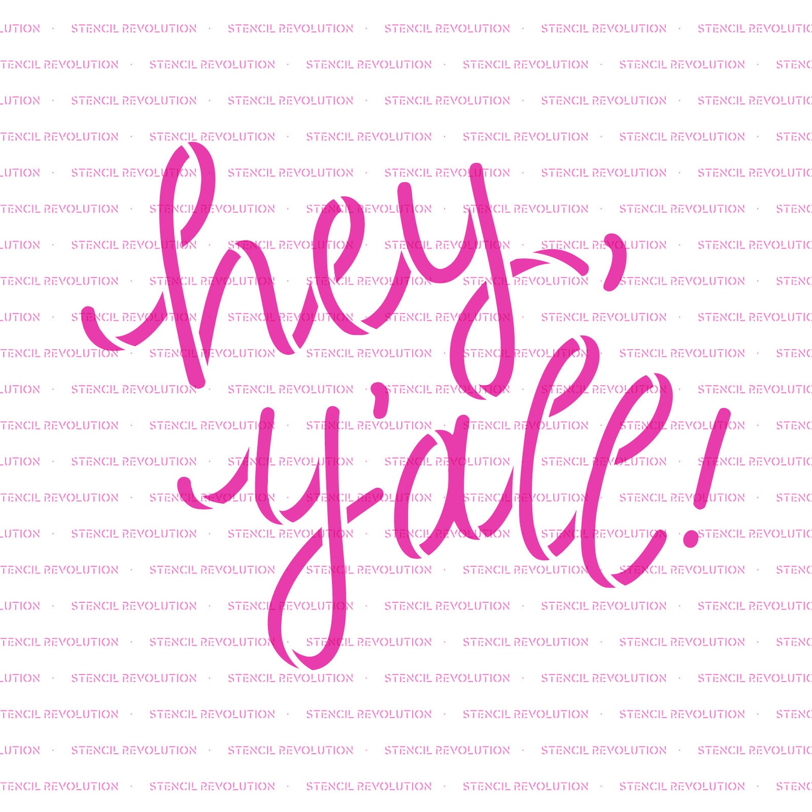 Hey Y'all Stencil Large Stencils, Reusable Stencil, Southern Charm ...