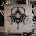 Gas Mask Stencil - Reusable Stencils for Painting - Create DIY Gas Mask ...