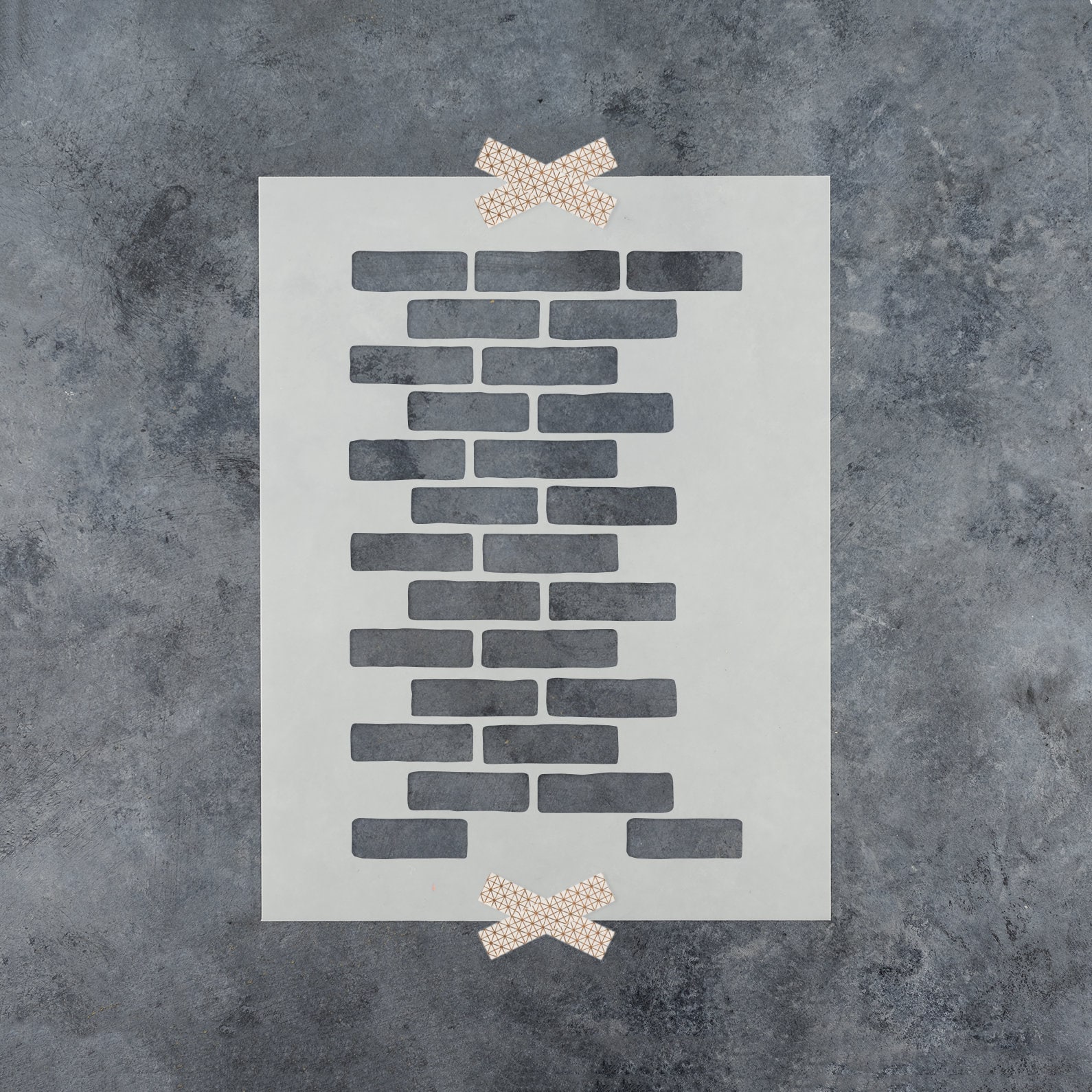 Brick Stencil Brick Stencils Wall Stencil Large Wall - Etsy