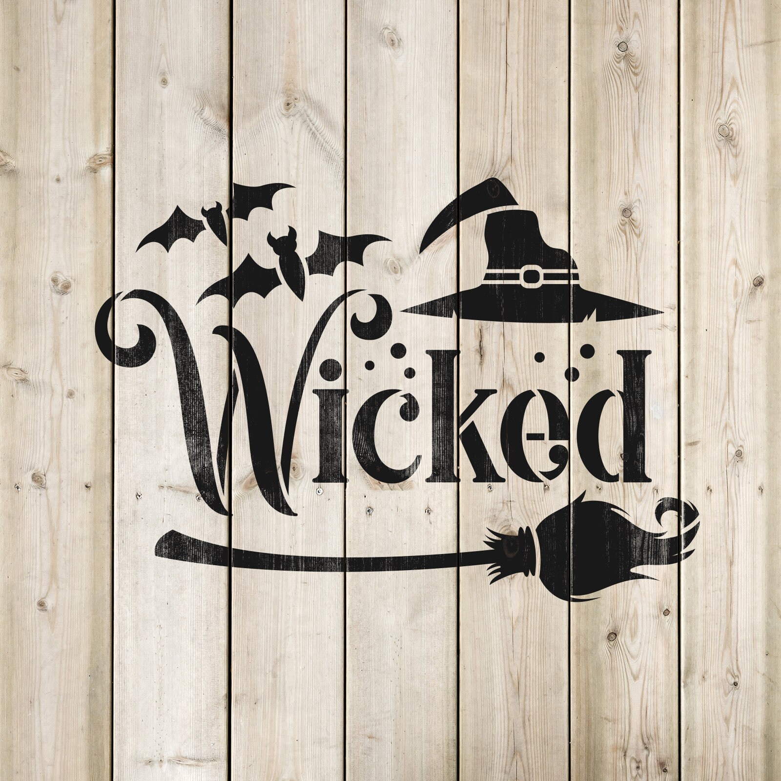 Wicked Witch Stencil for Halloween Painting Crafts – Reusable Mylar ...
