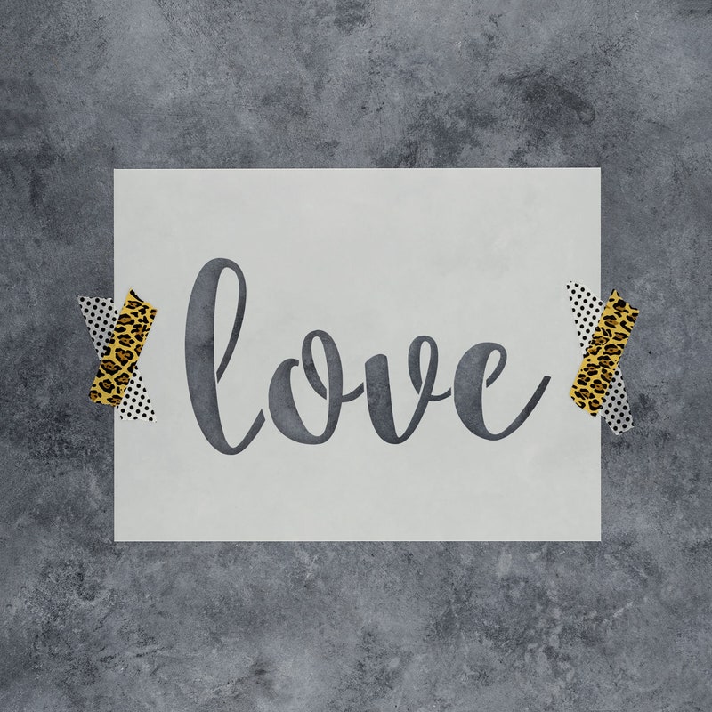 Love Stencil - Etsy