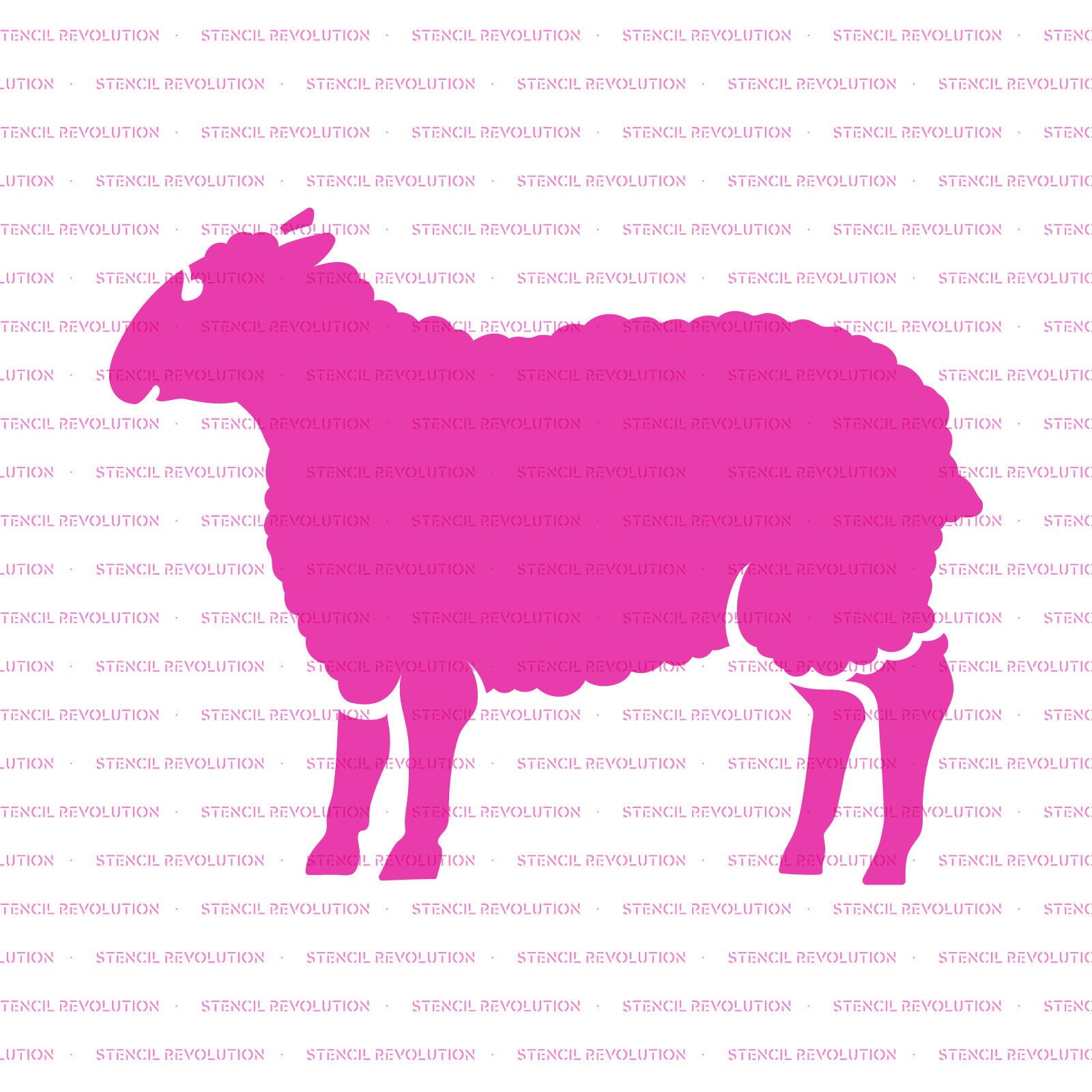 Sheep Stencil Large Sheep Stencils Sheep Stencil Designs - Etsy