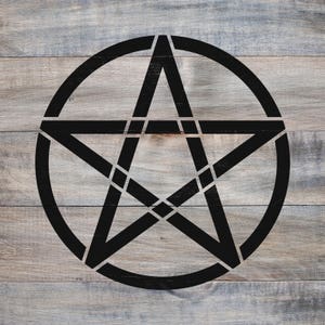 Pentagram Stencil - DIY Pentagram Stencil, Stencil Pentagram, Durable ...