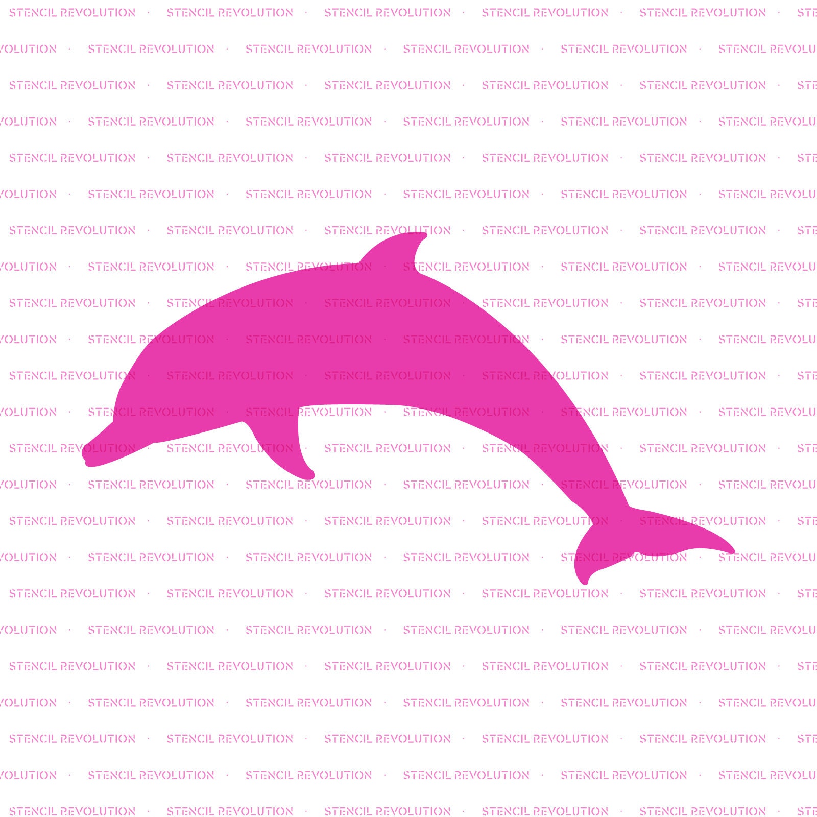 Dolphin Stencil Reusable Dolphin Stencils Large Dolphin - Etsy