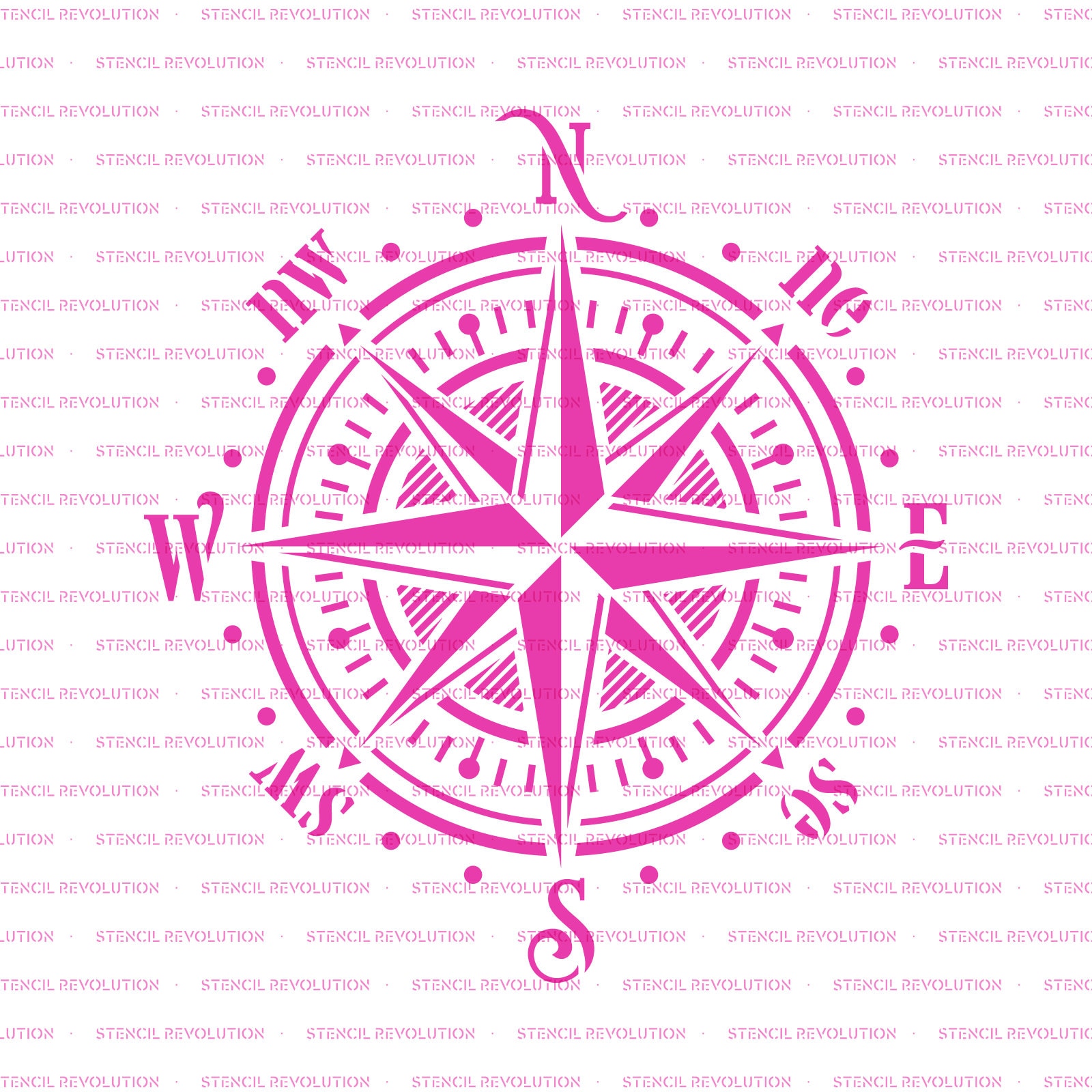 Compass Rose Stencil Reusable Nautical Stencils for Wall Art, Boat ...