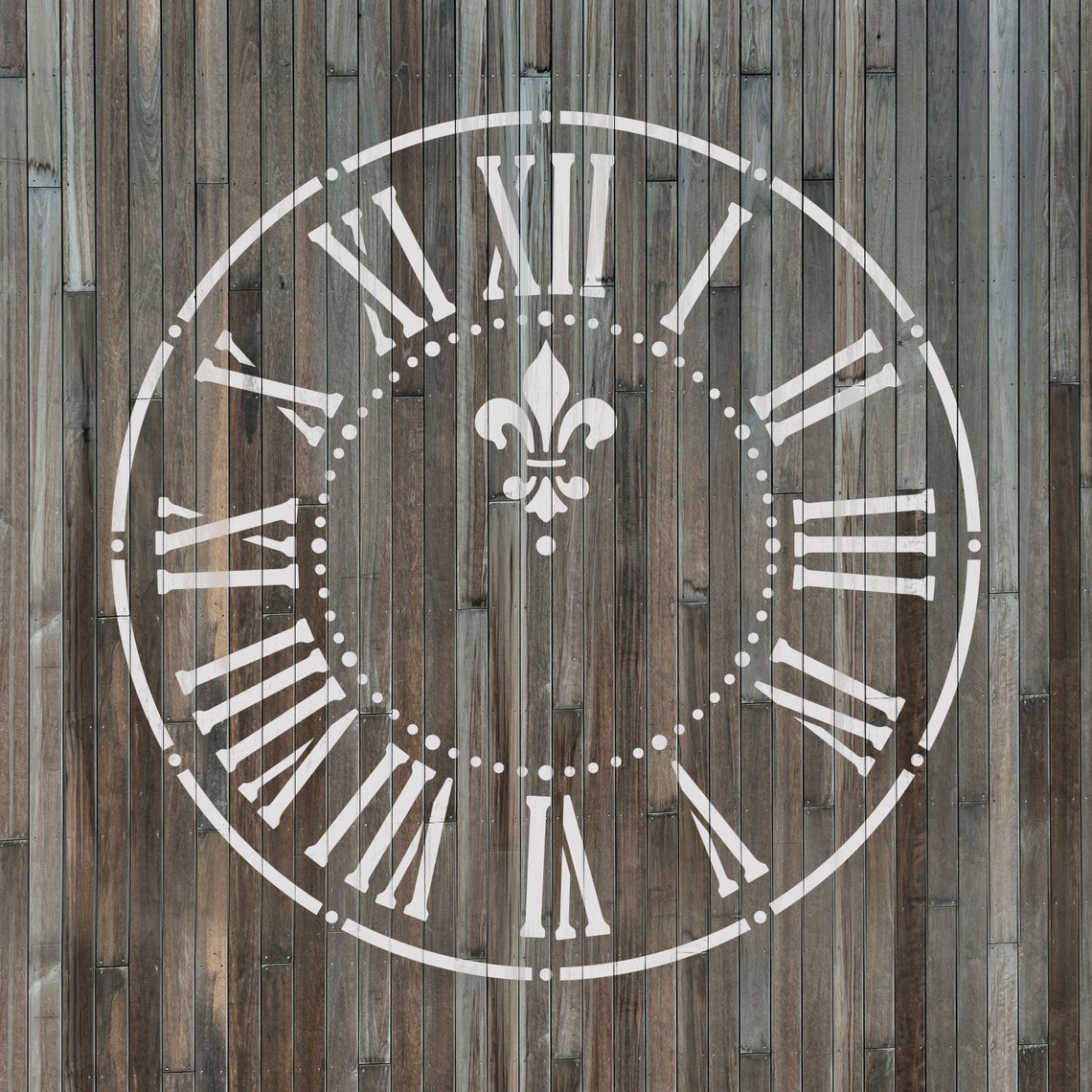 Clock Stencil Reusable Clock Stencils Large Clock Stencil - Etsy