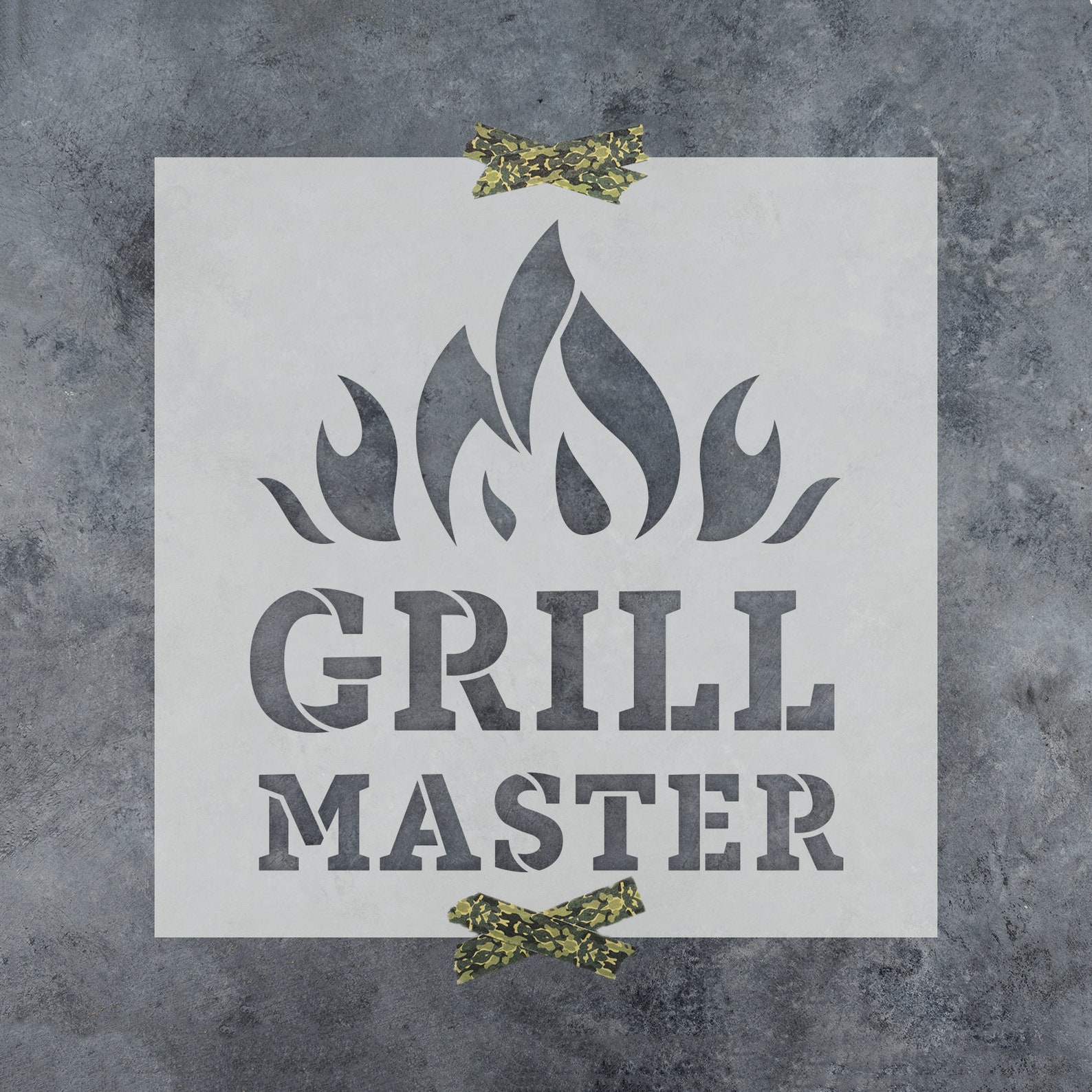 Grill Master Summer BBQ Stencil Set for Painting, Barbecue Wall Designs ...