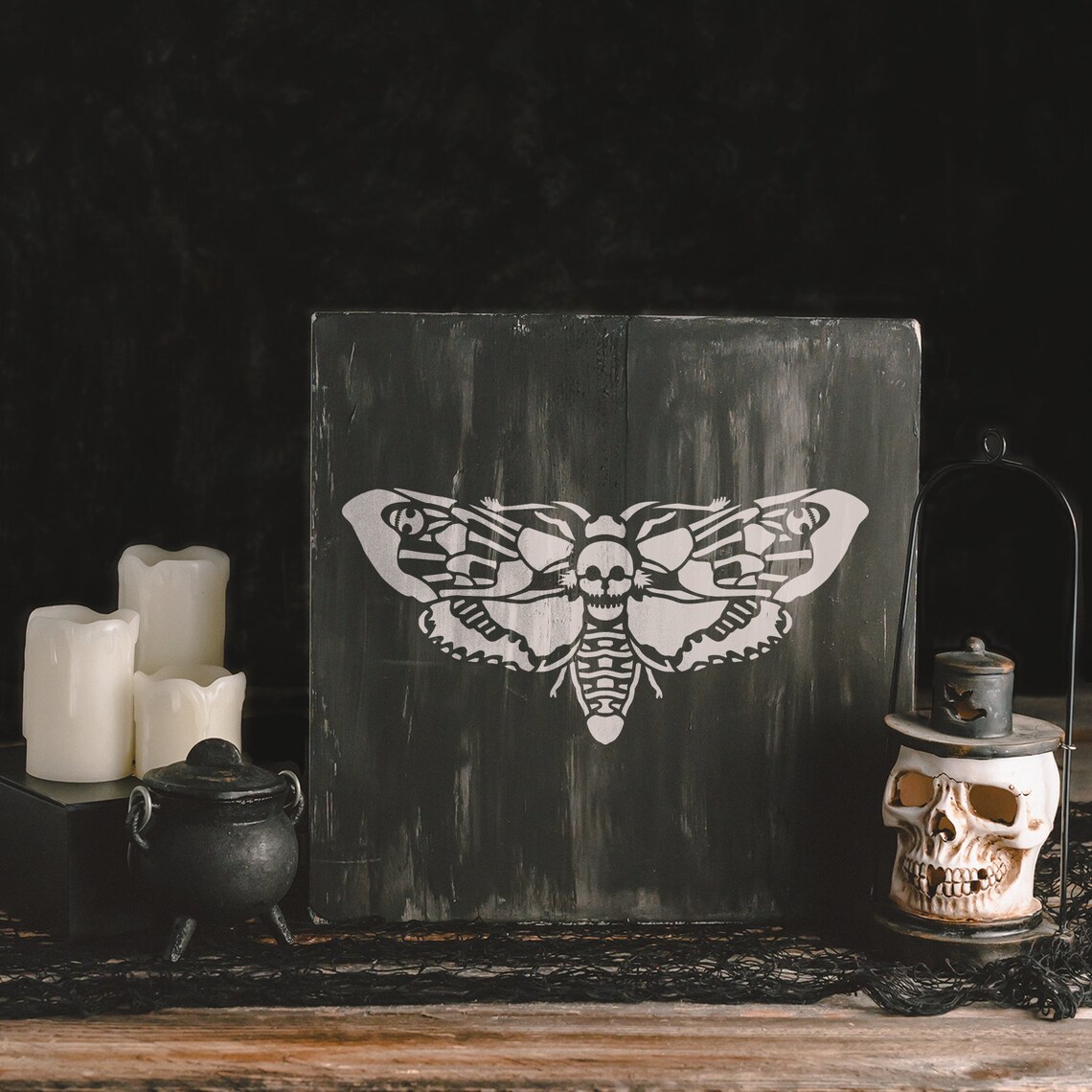 Death Head Moth Stencil Moth Stencil Skull Stencil - Etsy