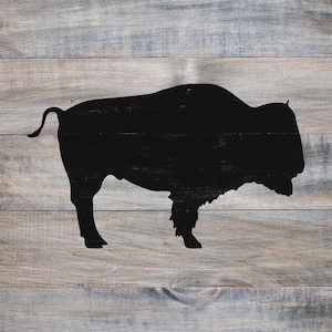 Bison Stencil - Bison Stencils, Bison Silhouette, Bison Art Stencil ...