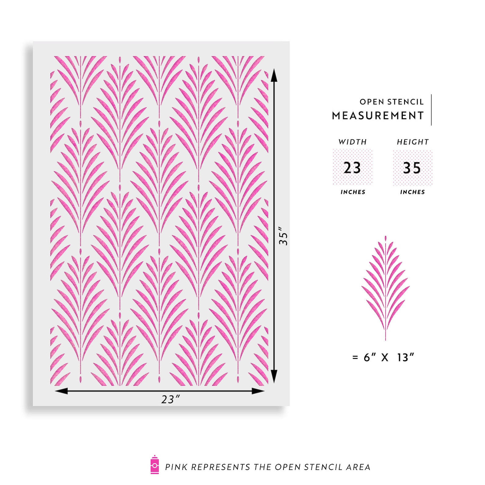 Fern Pattern Wall Stencil Large Wall Stencils for Painting - Etsy