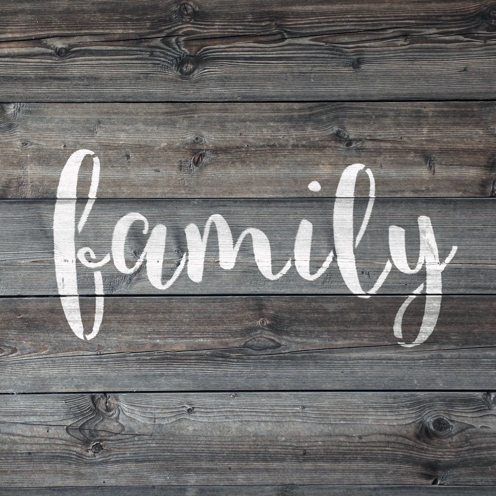 Family Stencil Stencil Signs Family Sign Family Script - Etsy