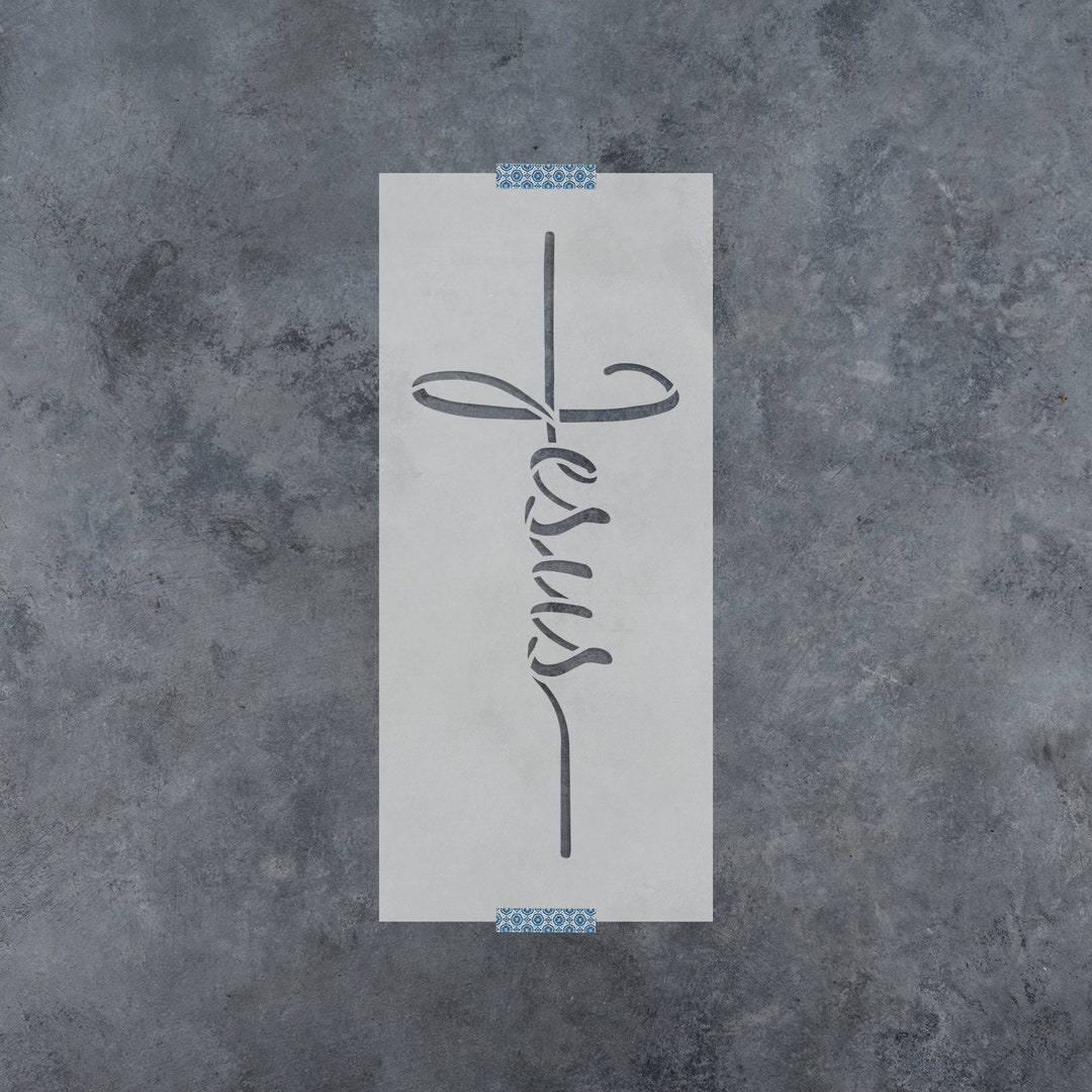 Jesus Cross Stencil - Jesus Wall Stencils, Large Jesus Stencils ...
