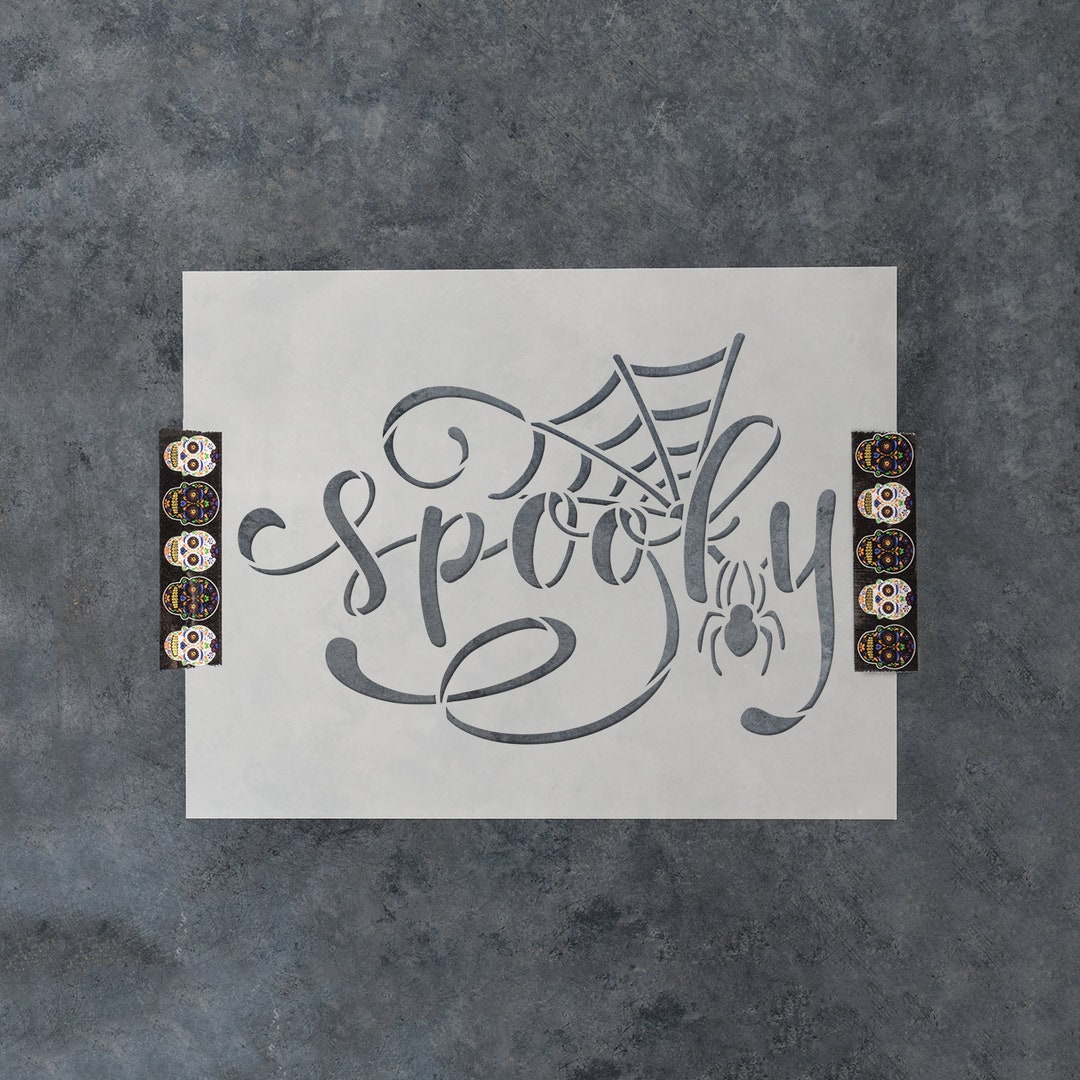 Spooky Stencil - Spooky Wall Stencils, Spooky Stencil Designs ...