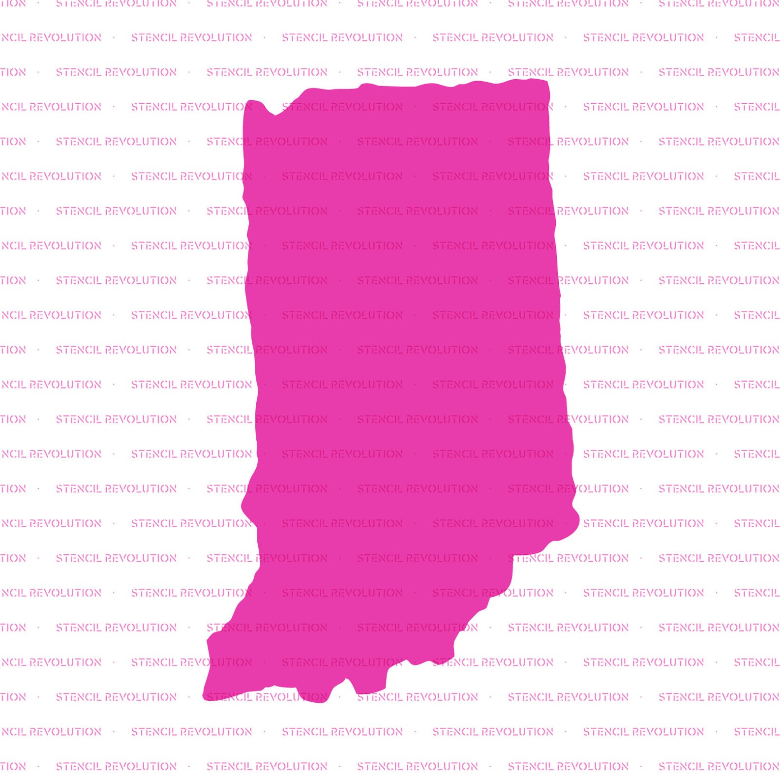 Indiana State Stencil Indiana Stencils for Crafts Indiana - Etsy