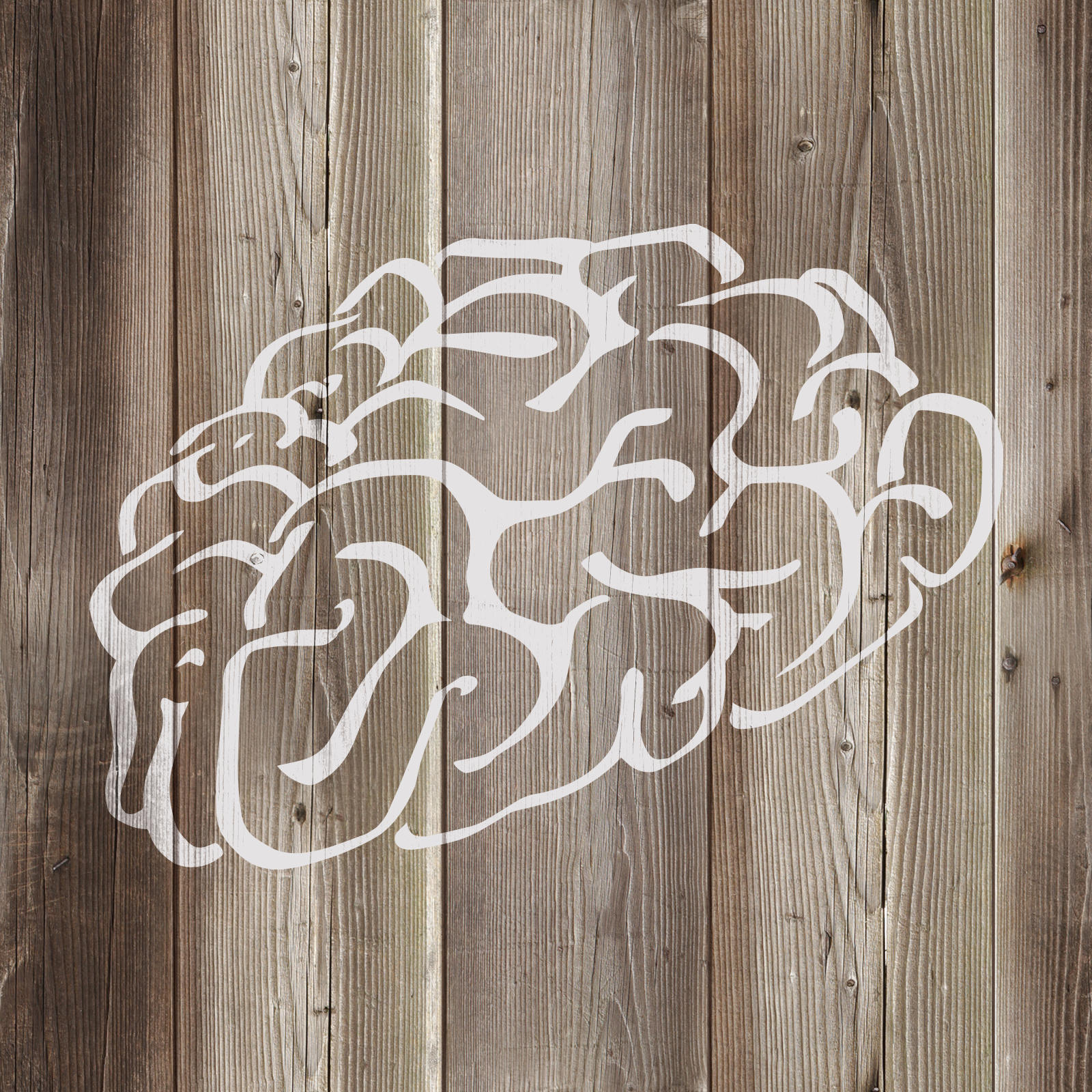Brain Stencil Reusable Brain Stencils Large Brain Stencil - Etsy