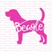 Beagle Dog Mylar Reusable Stencil for DIY Crafts, Pet Art, Animal ...