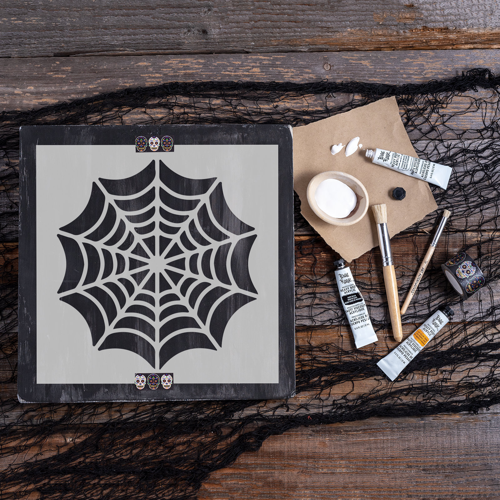 Spider Web Stencil Crafting Spider Web Stencils Large - Etsy
