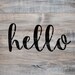 Hello Stencil - Reusable DIY Craft Sign Stencils of the Word "hello ...