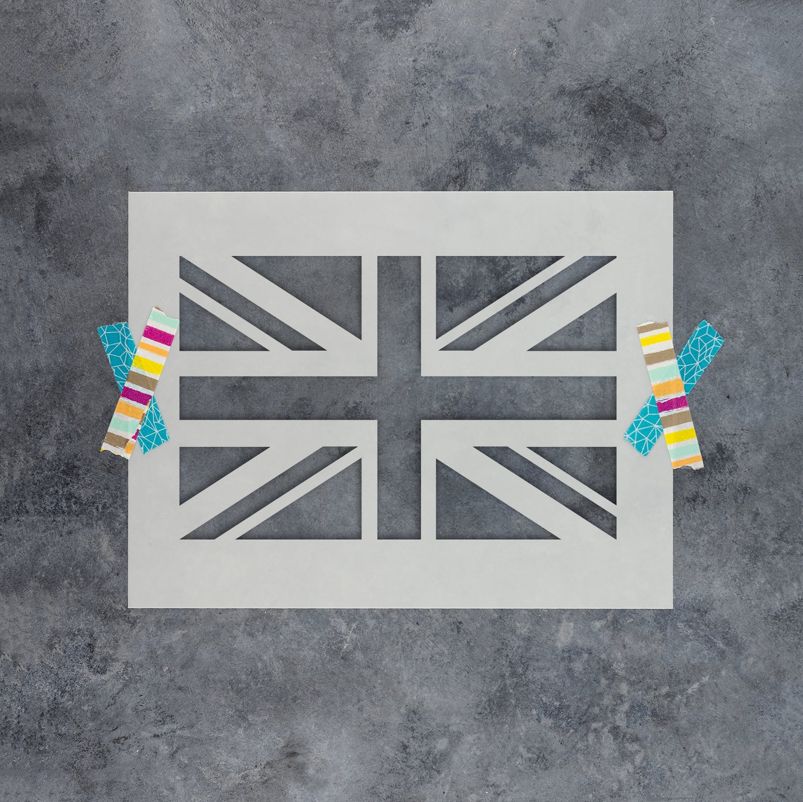 Union Jack Stencil for Painting, Reusable Flag Stencils for UK, England ...