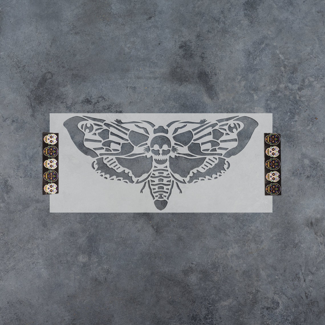 Death Head Moth Stencil Moth Stencil Skull Stencil - Etsy